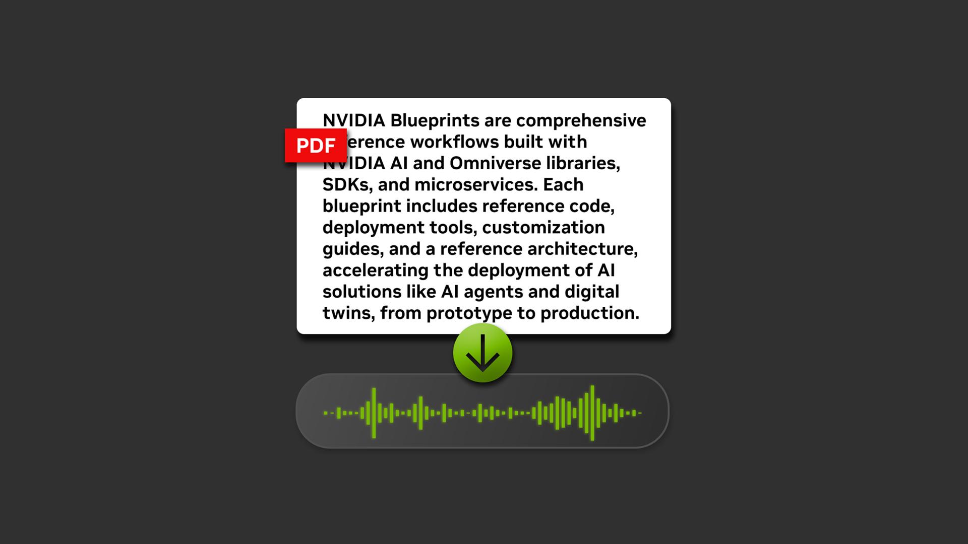 PDF to Podcast Blueprint by NVIDIA | NVIDIA NIM